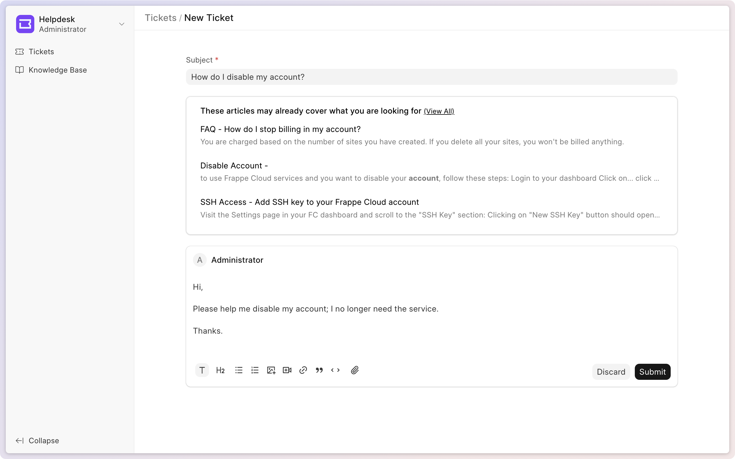 Your First Steps with Frappe Helpdesk
